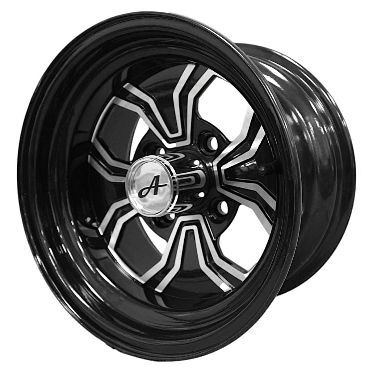 12x7 4@4-2.83-2.76BS Fusion Glossy Black (Set of 4) | Antego Tire & Wheel