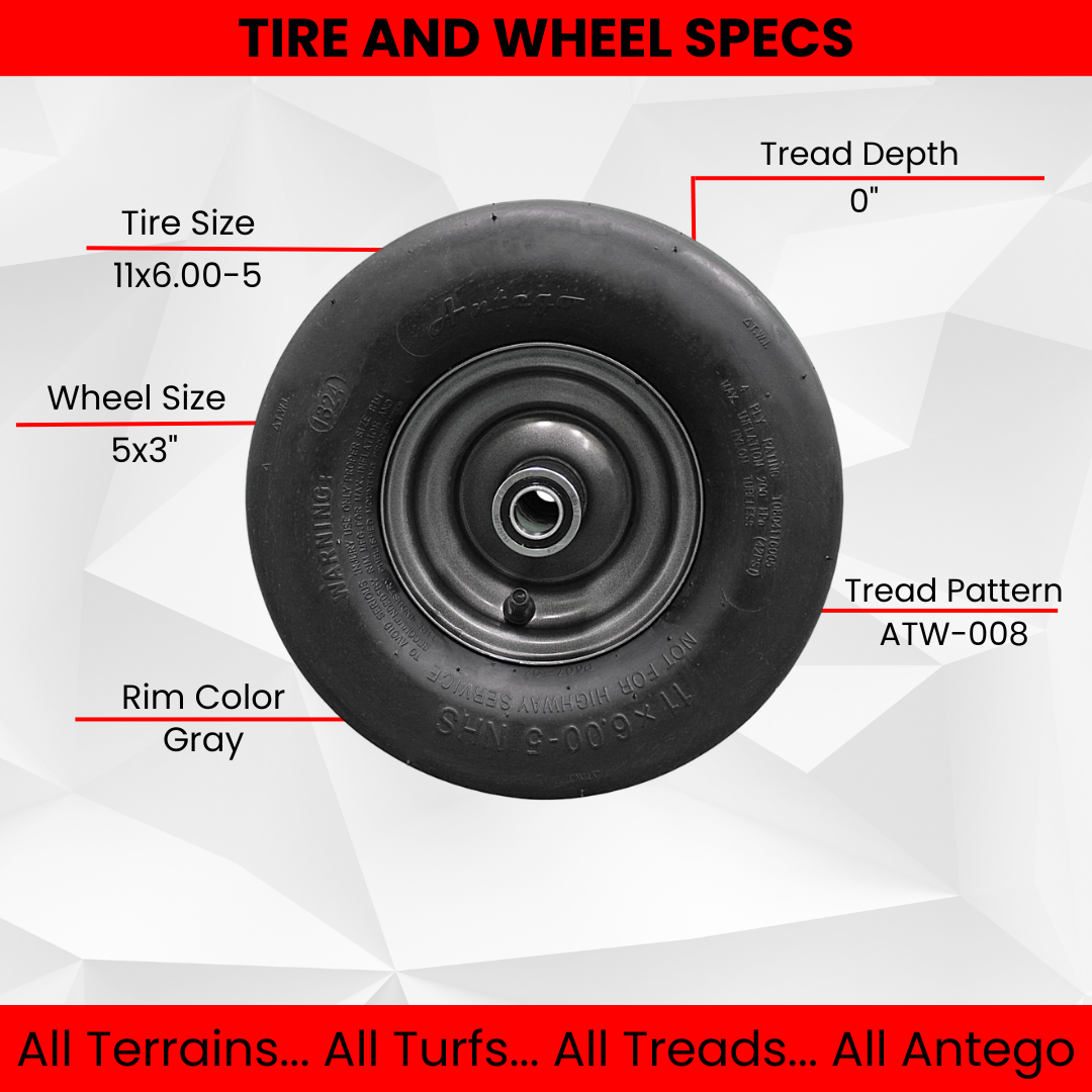 11x6.00-5 Tire Wheel Assy to Perfectly Replace Ariens/Gravely 07101105 ...
