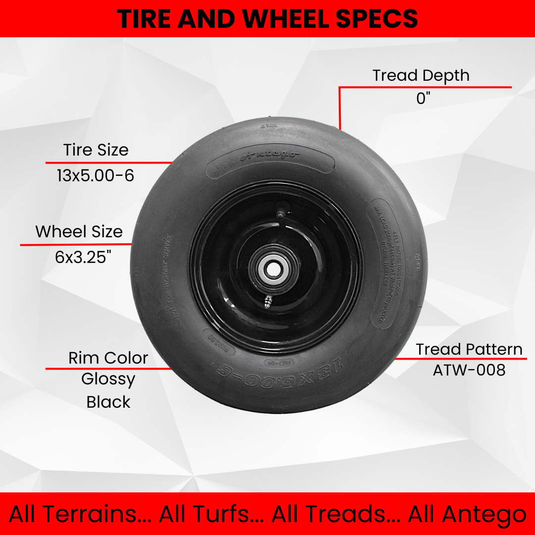 13x5.00-6 Pneumatic Tire and 6x3.25 Wheel Assemblies (Qty: 1) | Antego ...