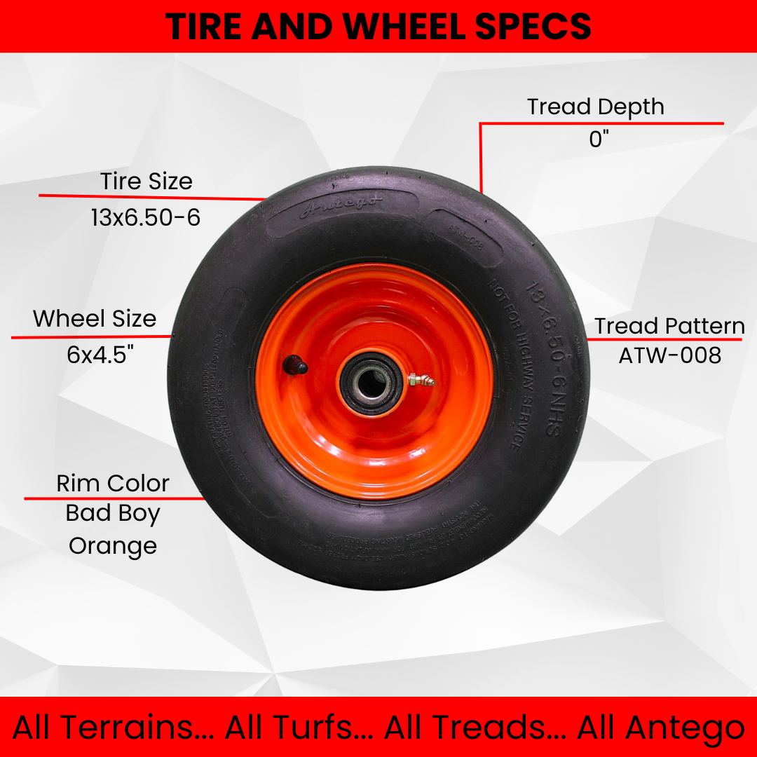 022-1050-00 Replacement | Bad Boy Orange | Antego Wheels | Antego Tire ...