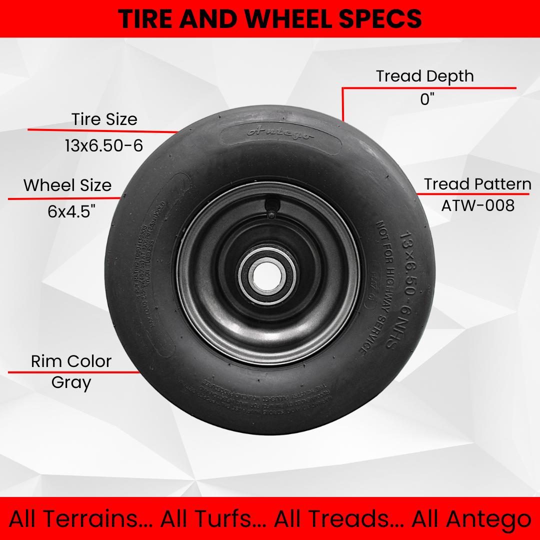 13x6.50-6 4 Ply Ariens/Gravely Tire and Wheel Assembly (Set of Two ...