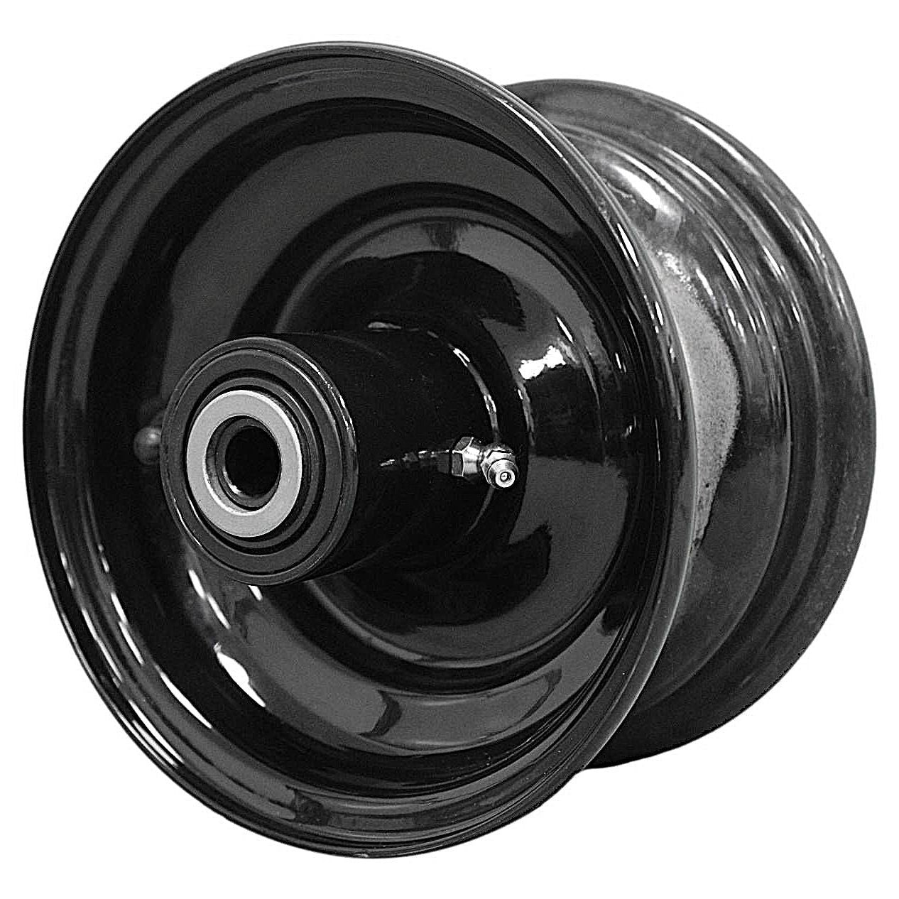 6x3.25 Hubbed Wheel- Black - (Set of 2) | Antego Tire & Wheel