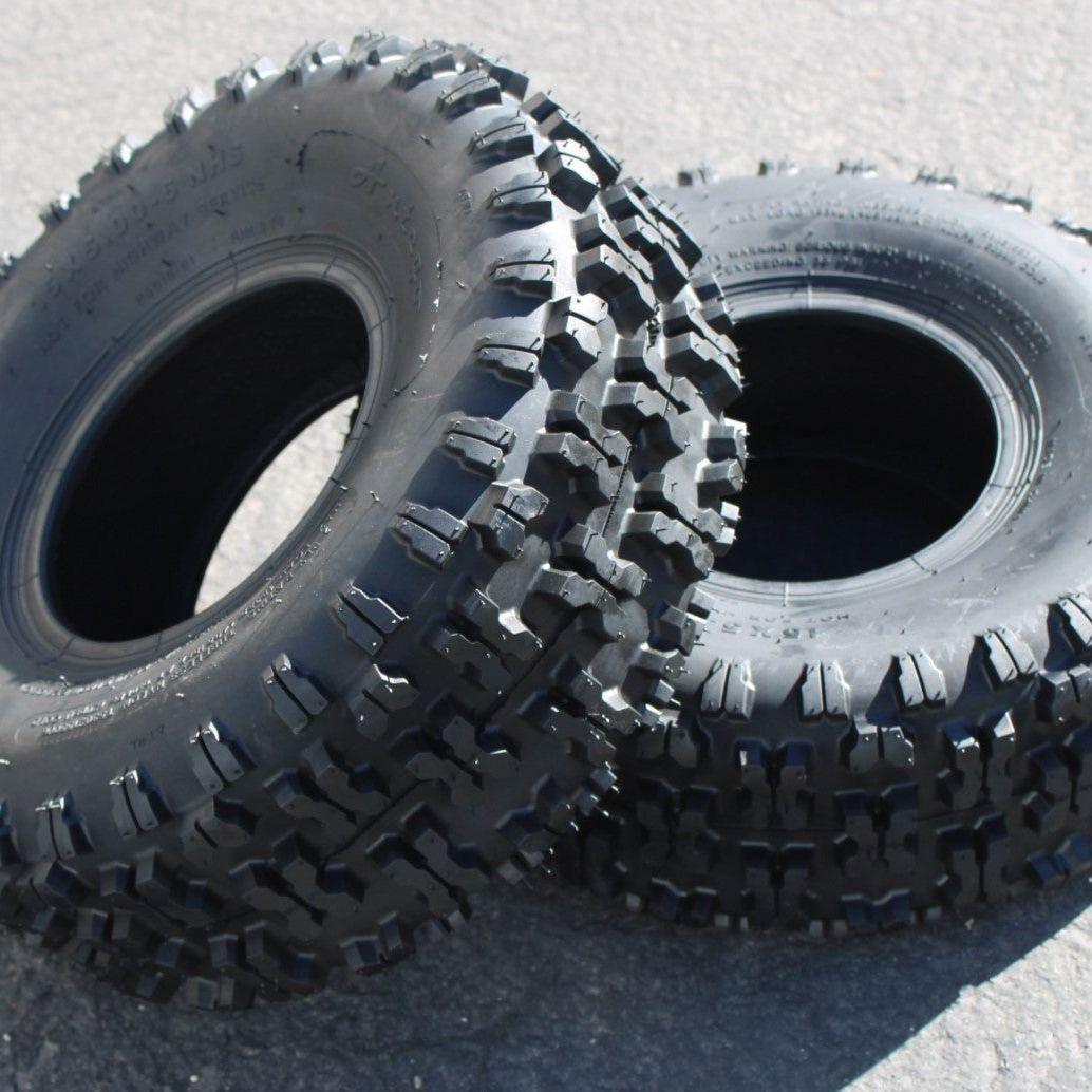 (Set of 2) Antego 15X5.00-6 ATW-053 2 ply Snow Blower Tires Non-direct ...