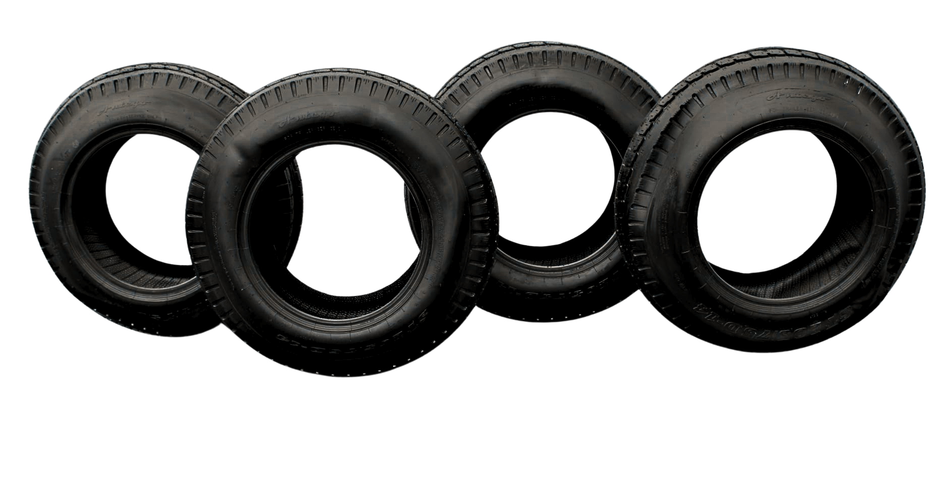 Antego ST205/75D14 Bias Trailer Tire, 6 Ply Load Range C (Set of 4 ...