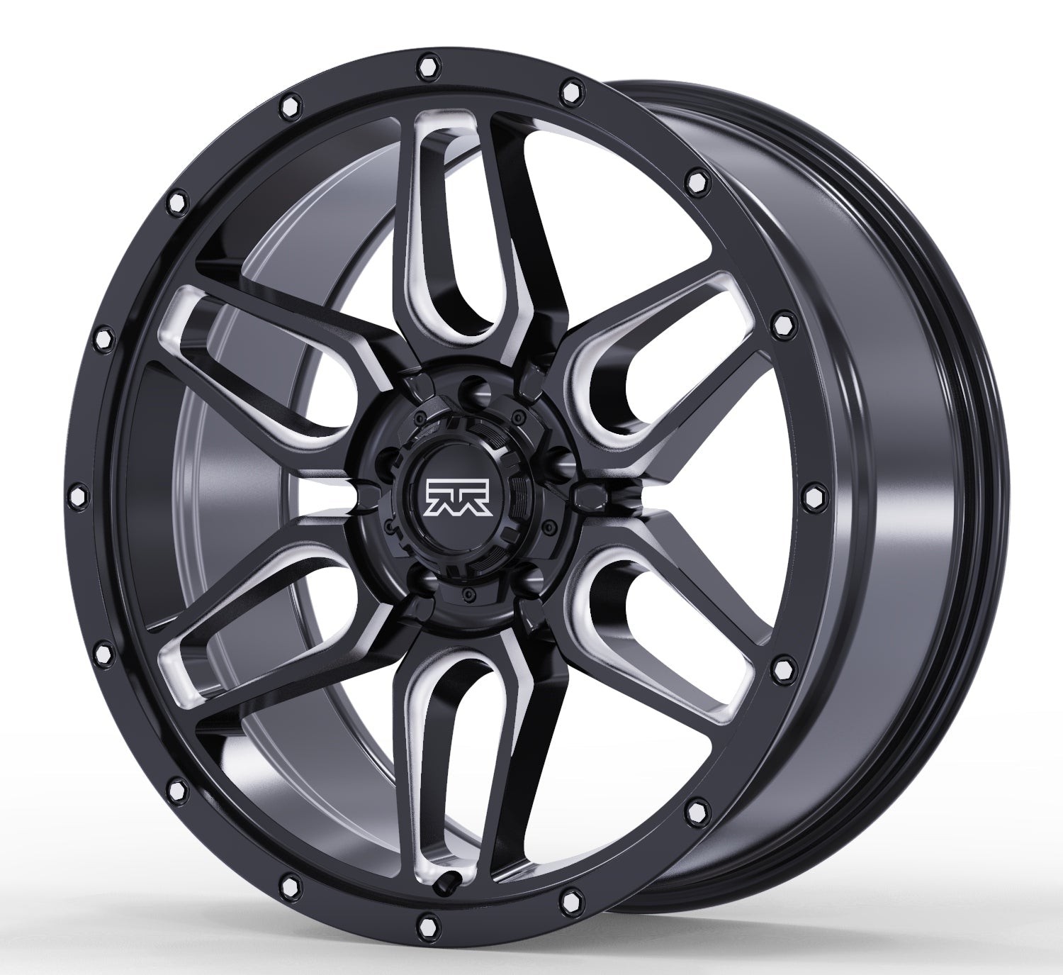18x9 Mudder Trucker MT317 Barrier Black Milled 5x127 5x5 ET0 Wheel Rim ...