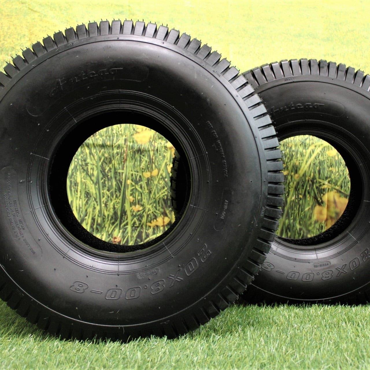 20x8.00-8 4 PLY Turf Tires for Lawn & Garden (Set of Four) | Antego ...